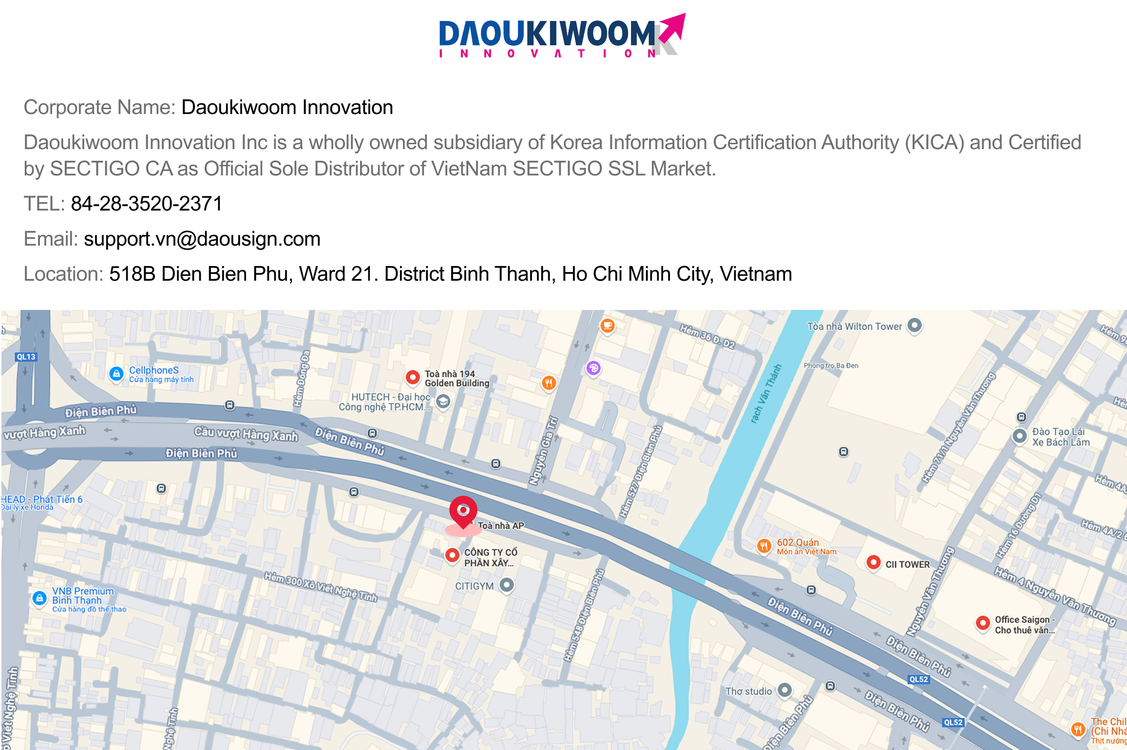 Sectigo Official Exclusive Partner Daousign